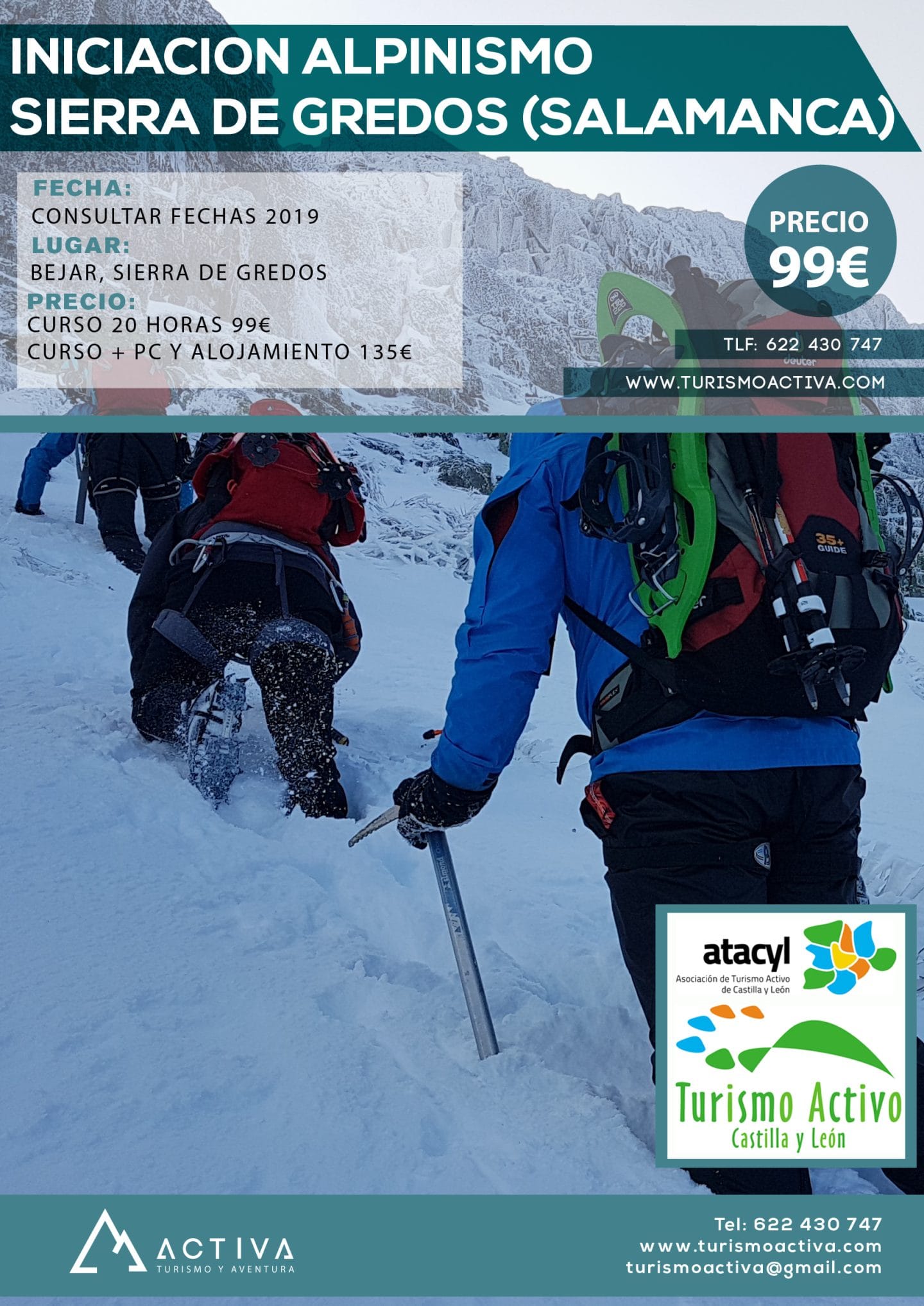 CURSO INICIACIÓN ALPINISMO GREDOS - www.turismoactiva.com